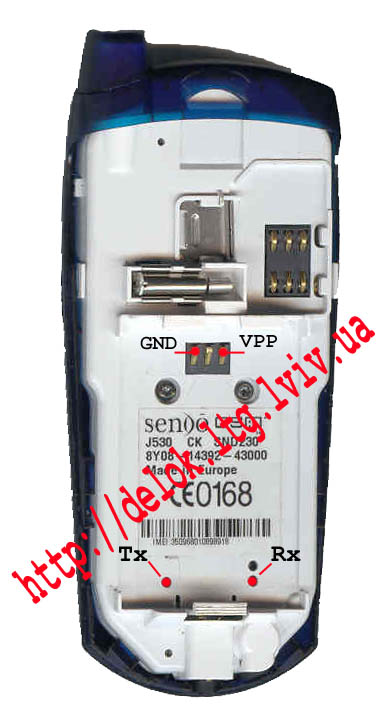 Schemat wtyczki i parametry zasilacza do telefonu Sendo SND 880 D800