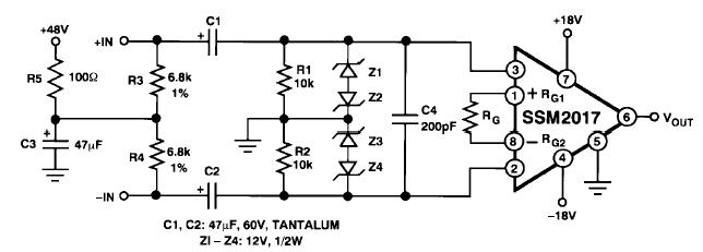 Przedwzmacniacz SSM2019 AVT 2703 - brak sygnału z mikrofonu pojemnościowego