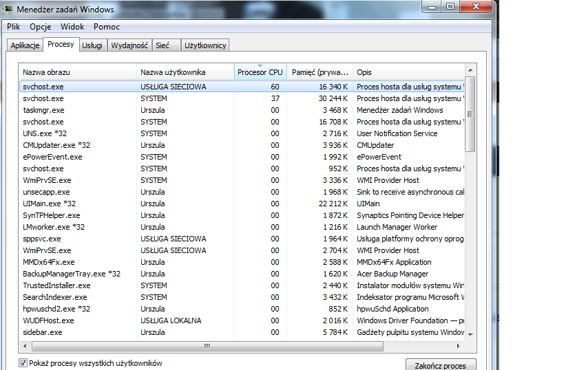 Analiza logów GMER i OTL - spowolniony Windows 7, CPU 100%