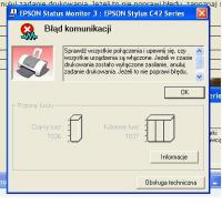 Epson Stylus C42UX - migające diody po wymianie tuszu, co robić?
