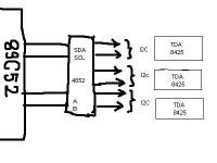 Multiplexer CD4052 do rozdzielenia magistrali I2C w wzmacniaczu 5.1?