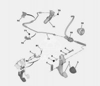 Lokalizacja czujnika pedału sprzęgła w Citroën C3 1.4 HDi 2008 - błąd P0704