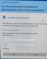 Wtyczka LocalServiceControl do przeglądarki od Hikvision