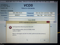 VW GOLF V + - Błąd P1699-000- brak informacji z elektroniki