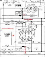 Schemat podłączenia AUX do VW Gamma V Sony 1J0 035 186D, VWZ3Z3...
