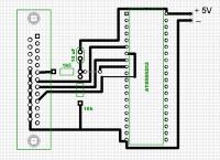 Schemat programatora ISP AEC dla AT89S8252 - kondensator i rezystor?