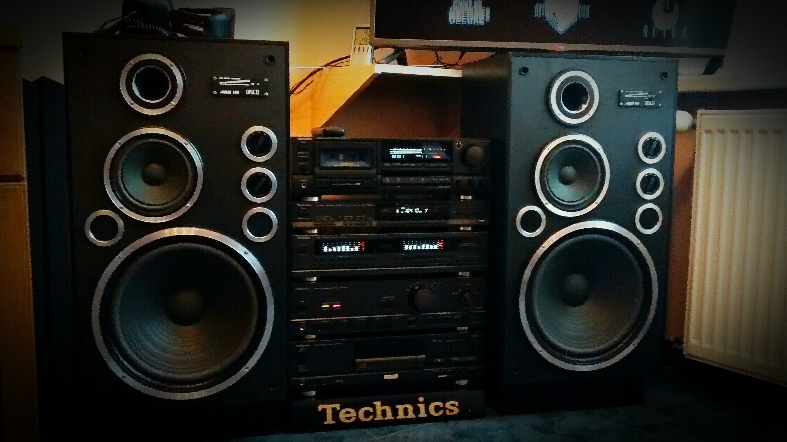 [Sprzedam]Wieża Technics + Tonsil Altus 140 DISCO - zestaw