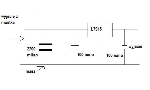L7915 zamiast -15V daje -20V na wyjściu – błędne napięcie, identyczne ...