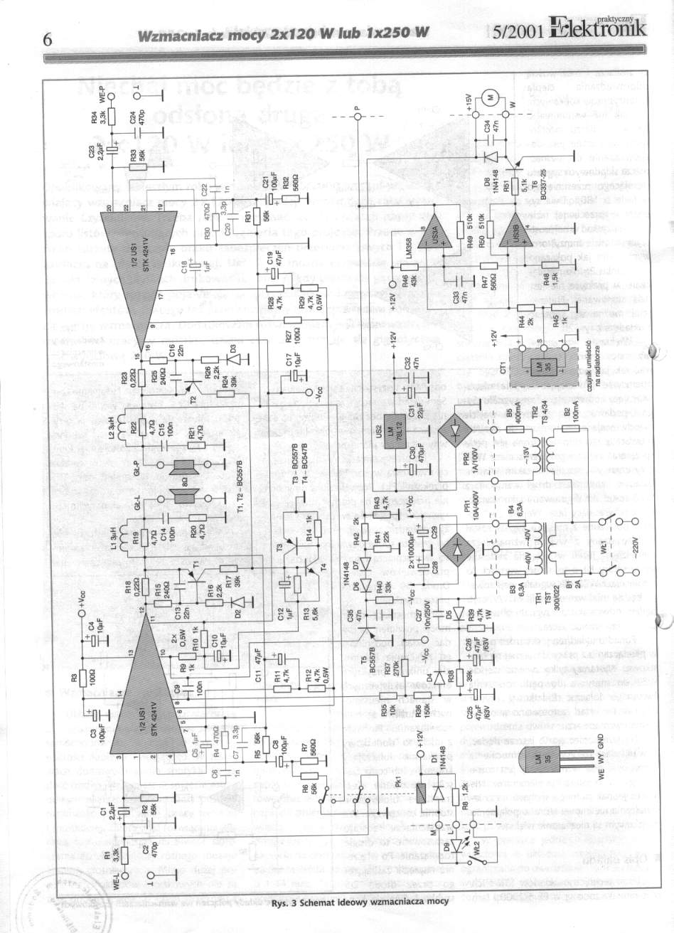 STK4241 II - Grzanie rezystora R39 i brak działania zabezpieczenia ...