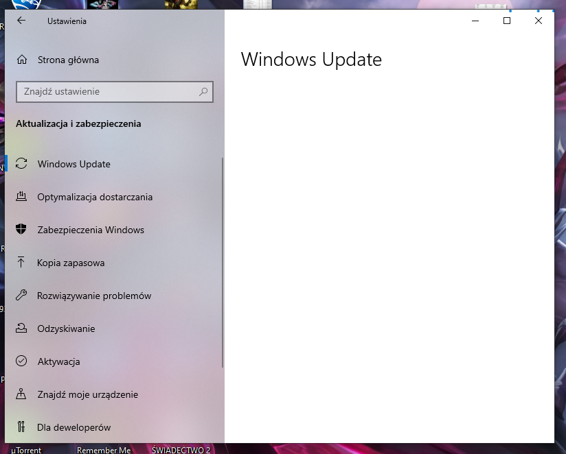 [Rozwiązano] Nie mogę otworzyć zakładki Aktualizacje i zabezpieczenia w ...