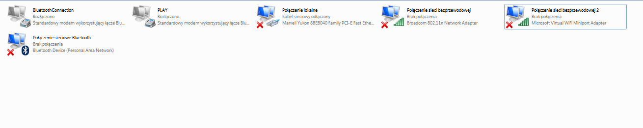 Laptop nie łączy się z internetem przez tethering z telefonu.