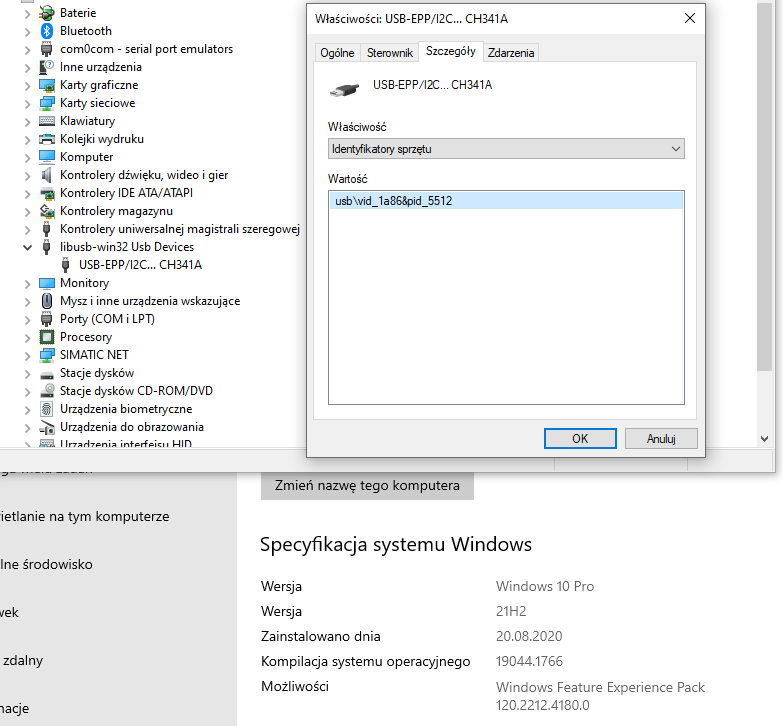 Próba programowania Attiny85 z uszkodzonym bootloaderem za pomocą ...