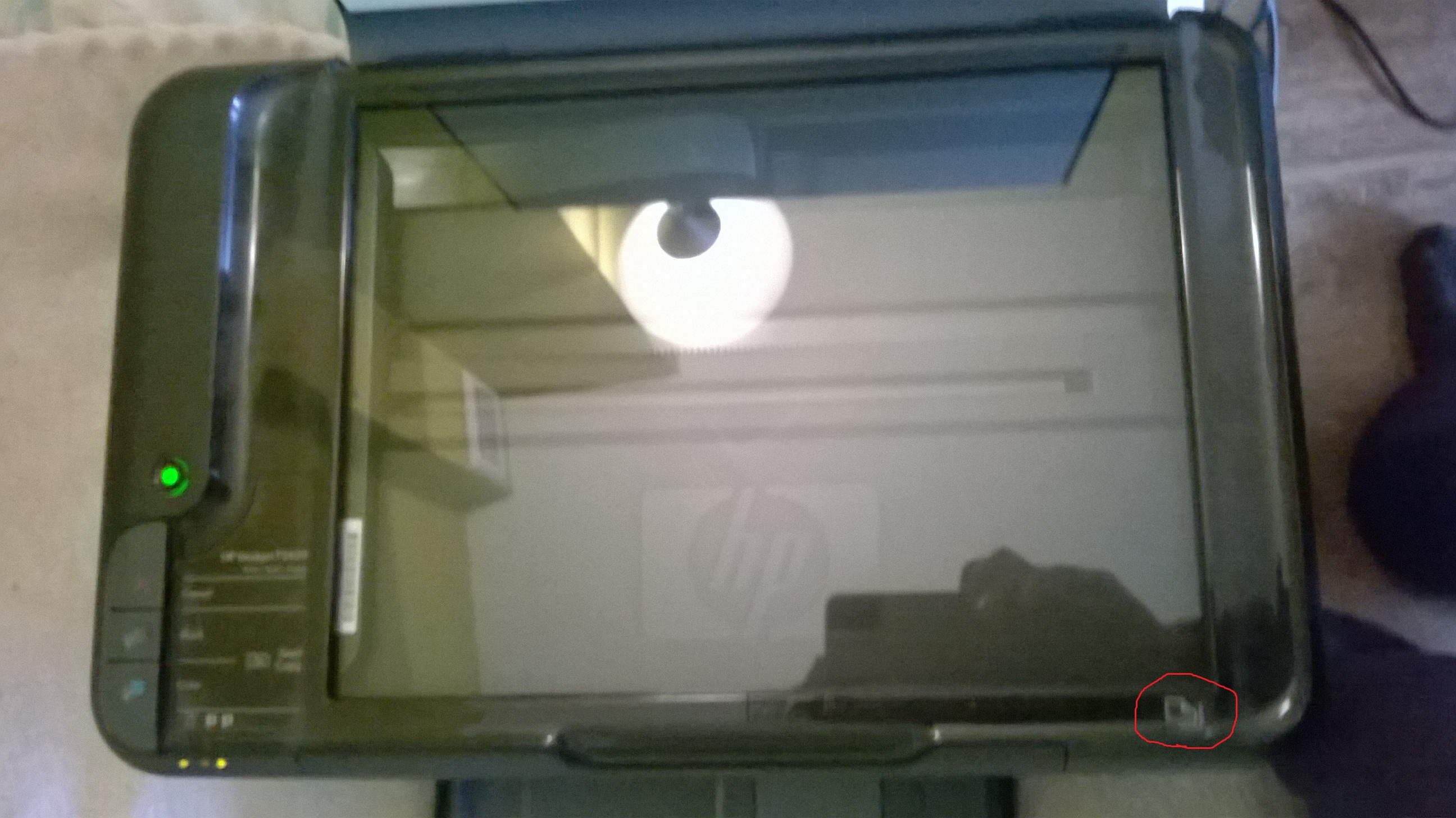 HP Deskjet F2420 - Komunikat "Cover is open"