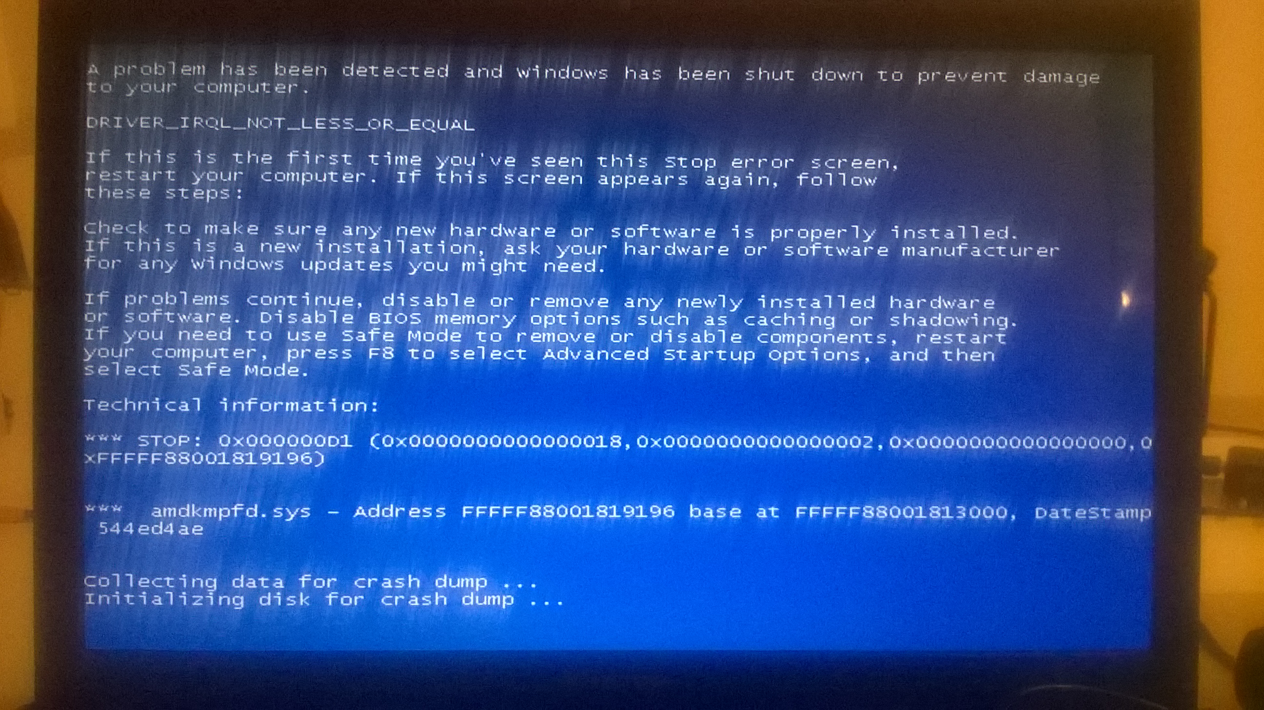 AMD Radeon R5 m230 - Problem z aktualizacją sterowników AMD Radeon - BSOD