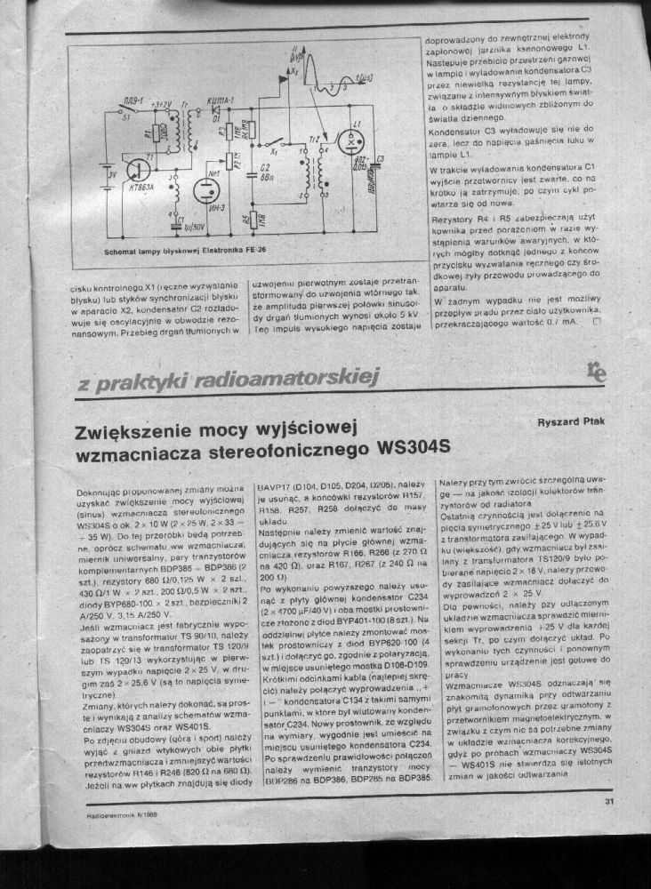Jak stunigować wzmacniacz WS-304s(prosze o jakieś pomysły)